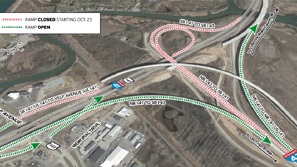 I-41 ramps at I-43, Velp to close for a year | WLUK