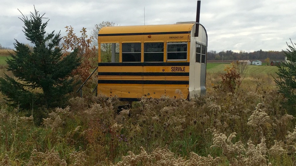 Deer Hunt 2018: School bus upcycled into hunting shack | WLUK