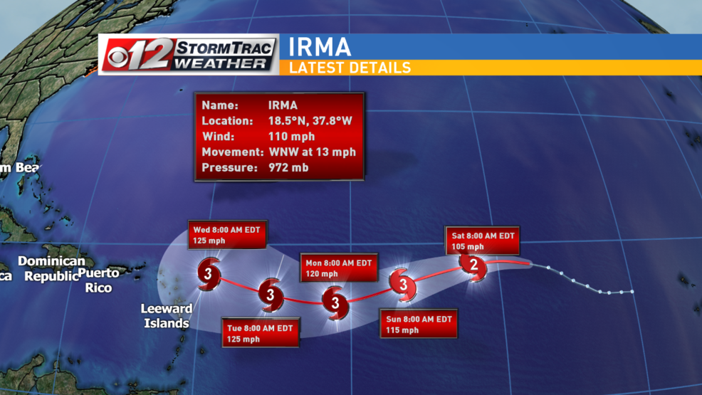 Hurricane Irma regains strength, back to category 3 | WPEC