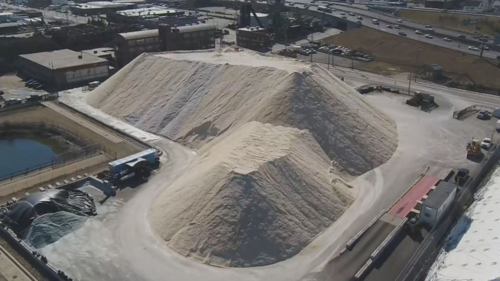 From Egypt to Providence: 60-foot salt pile growing on Allens Avenue | WJAR