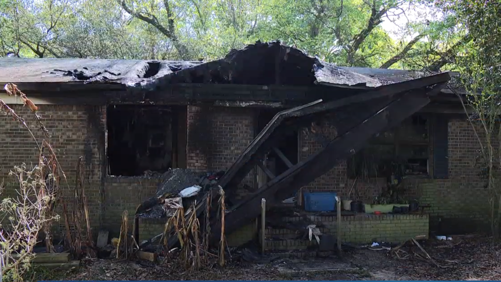 Pace woman finds house engulfed in flames | WEAR