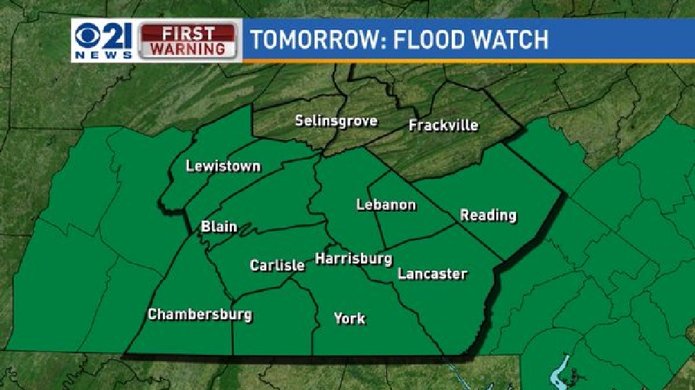 Flood watch issued for central PA | WHP